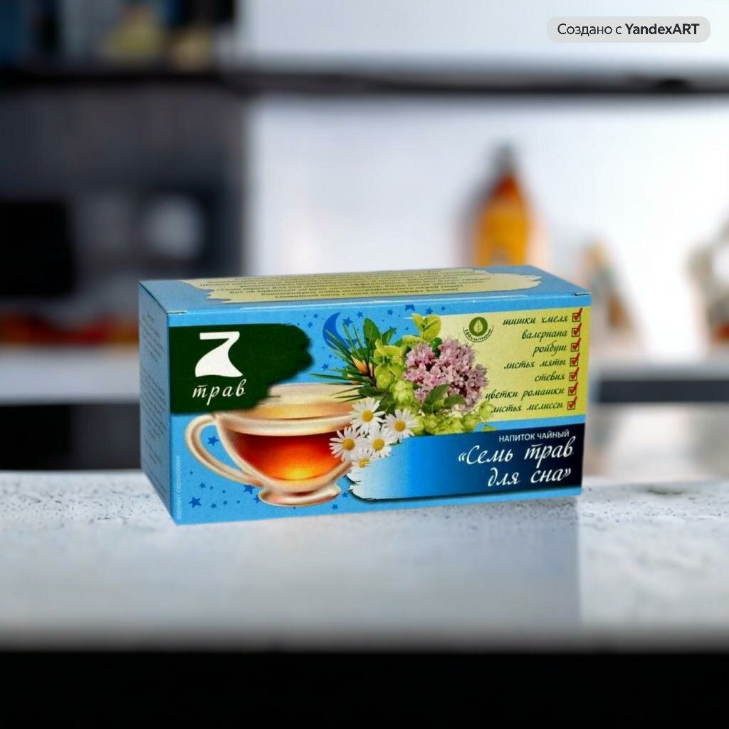 Конфуций Чай в пакетиках травяной 7 трав для сна,20 пак.