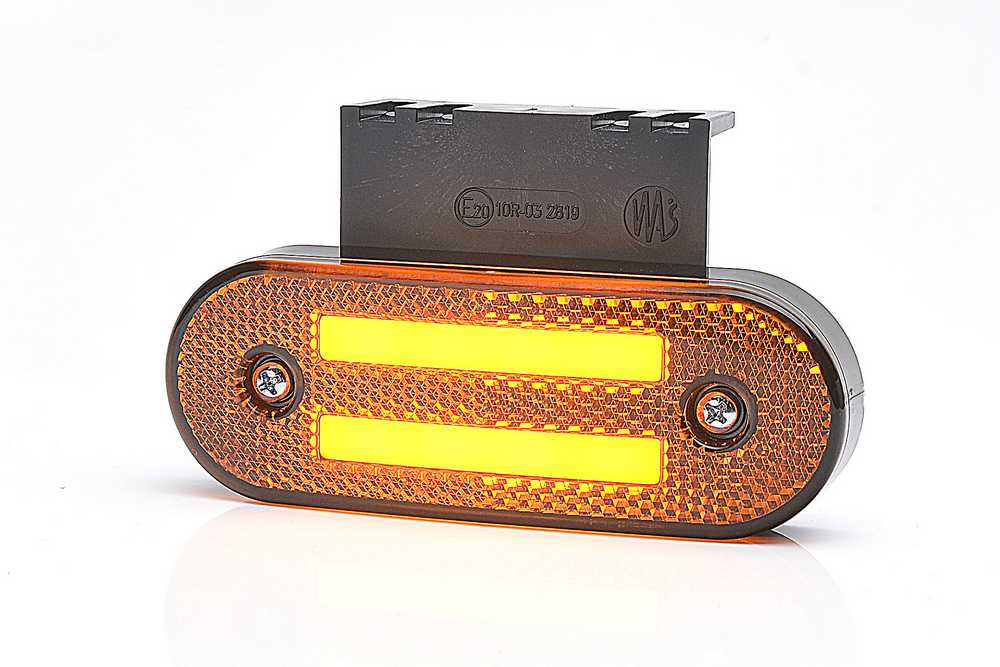 WAS 1223 фонарь габаритный боковой желтый 12v-24v led провод 22cm \