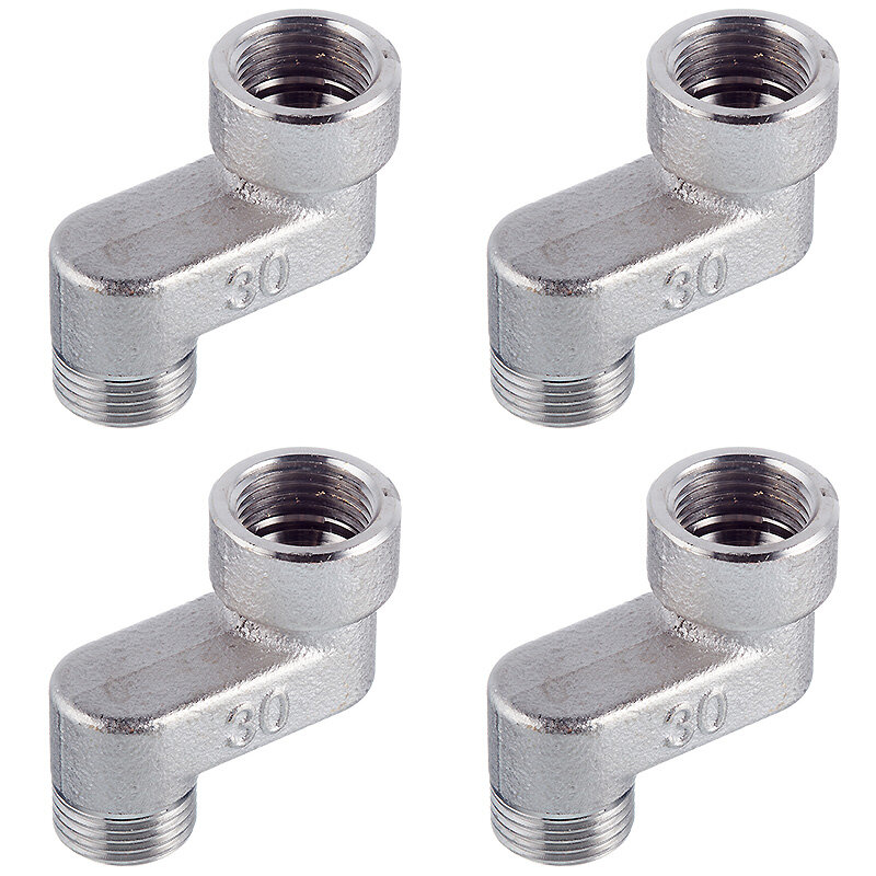 Эксцентрик 1/2 ВР(г) х 1/2 НР(ш) х 30 мм латунный (4 шт.)