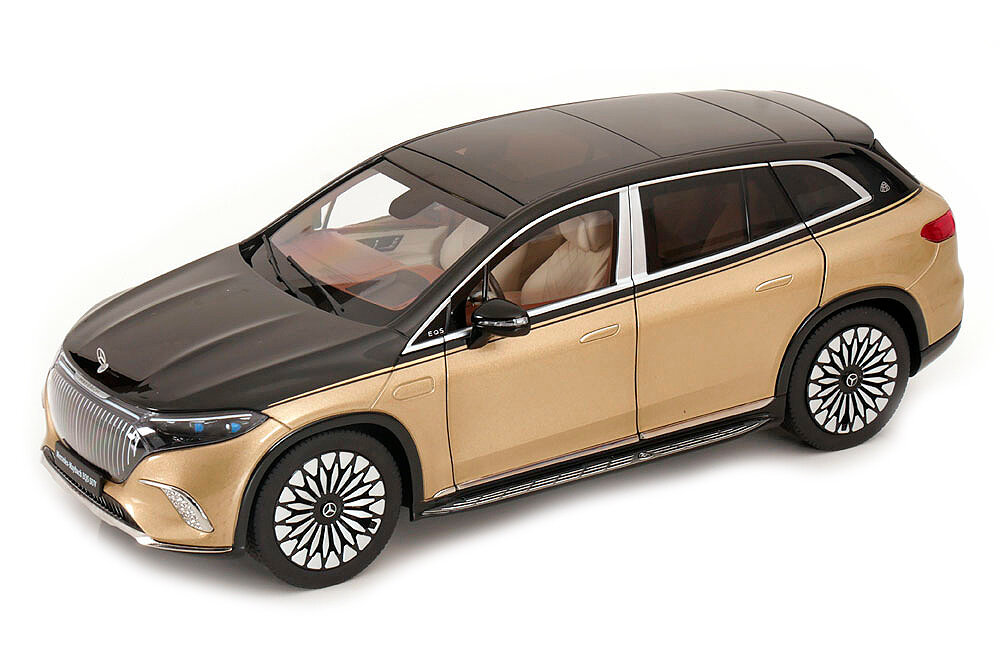 Модель коллекционная NZG Mercedes maybach eqs suv 2024 golden/black