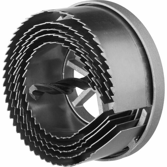 Пила кольцевая наборная по дереву, STAYER 60-67-74-81-95мм, 5 шт.