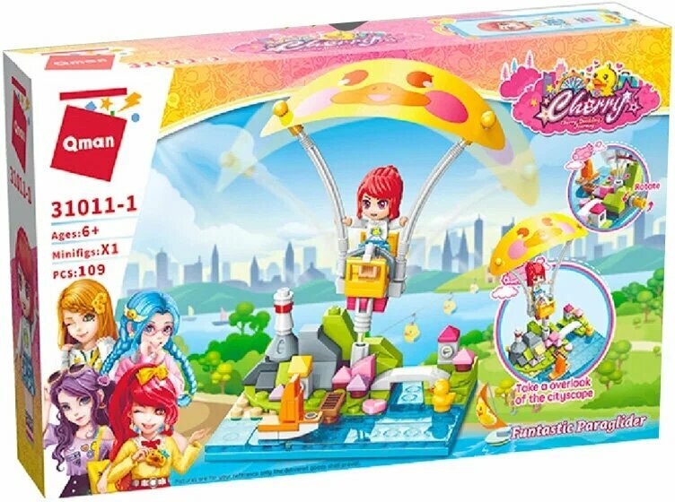 Конструктор Qman с фигуркой Параплан BRICK31011-1