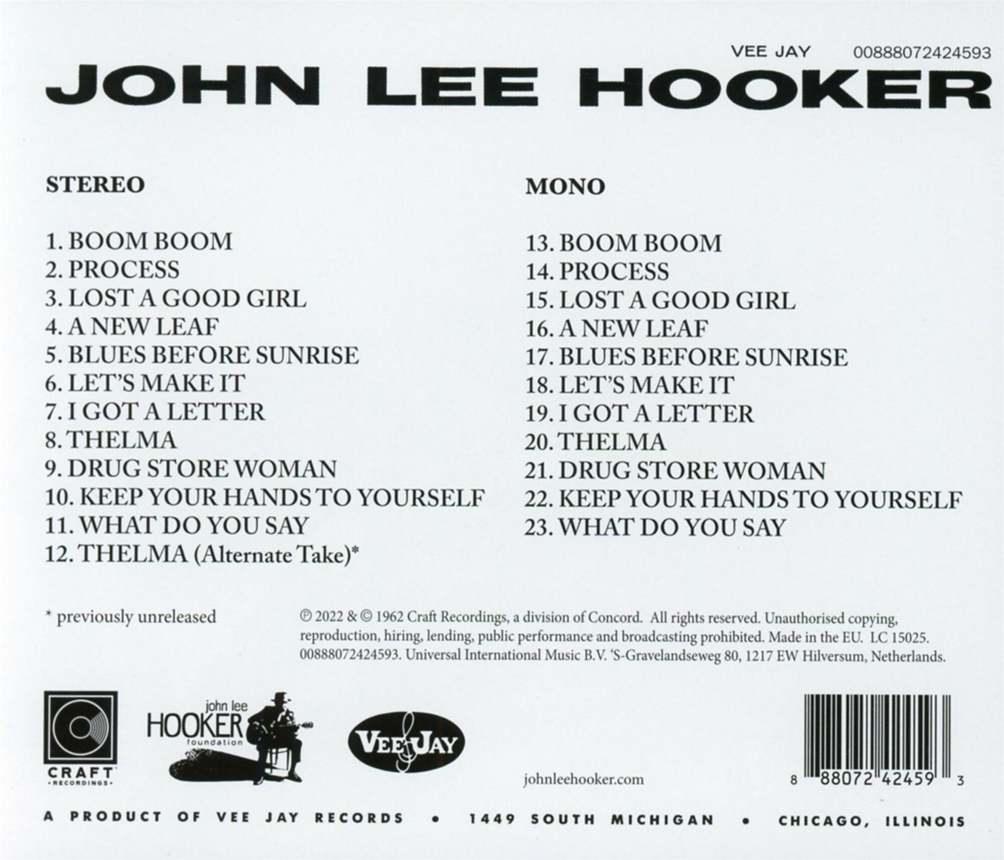 Диск John Lee Hooker - Burnin' (Expanded Edition CD) (1 CD) — фото 1