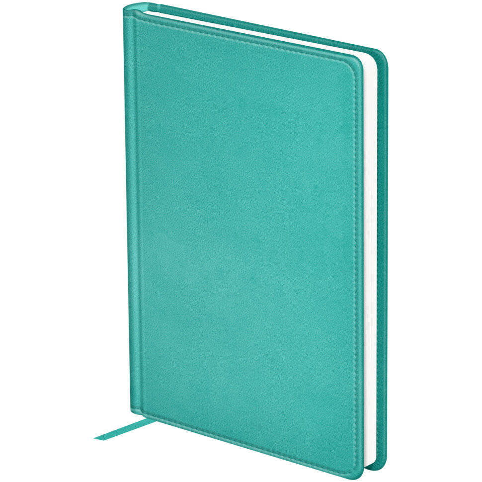 Ежедневник недатированный, А6, 136л, твердый переплет, кожзам, BG "Winner. Light teal", светло-бирюзовый, 369558