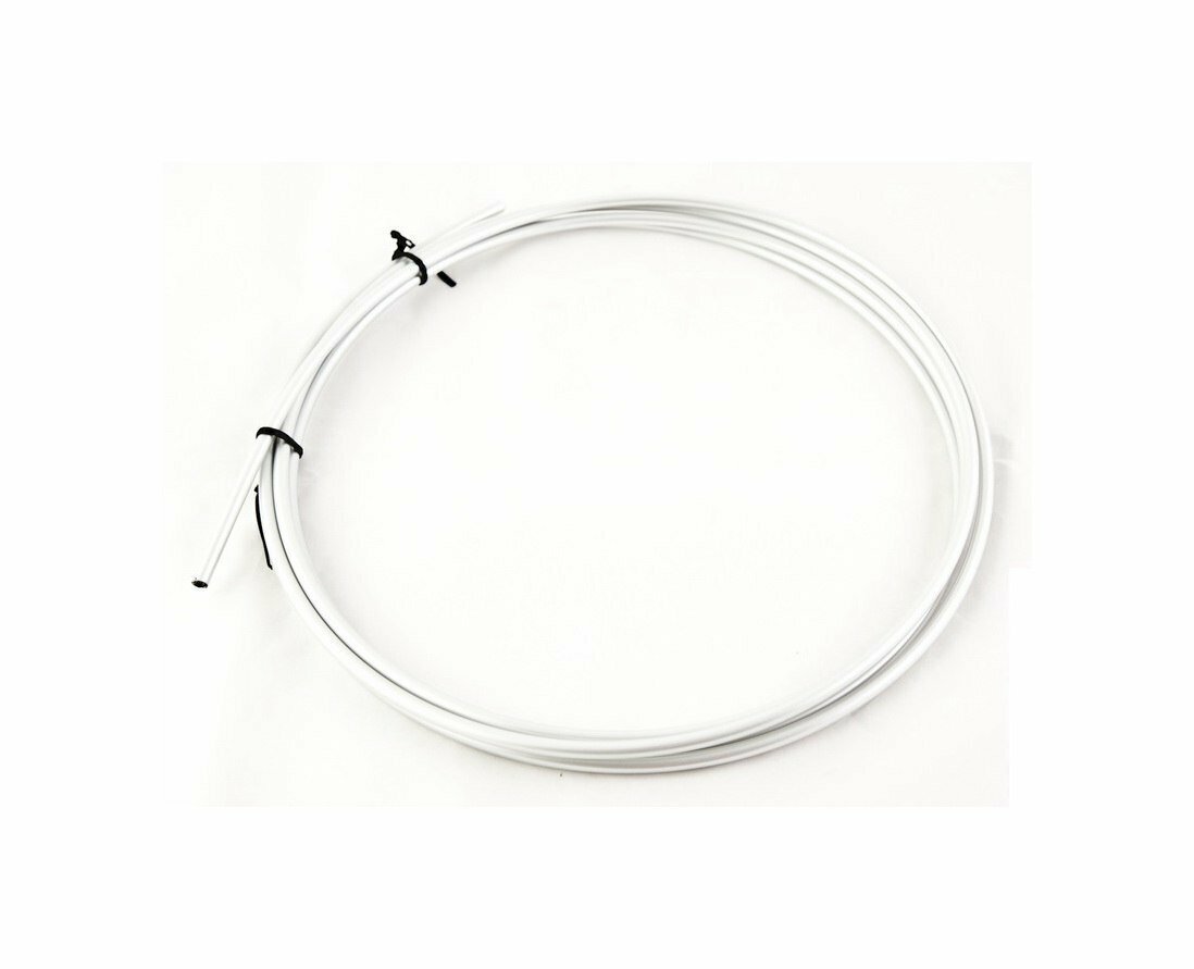 Рубашка тросика тормоза велосипеда MTB 2, 4,8мм без заглушки, 2 метра, белая