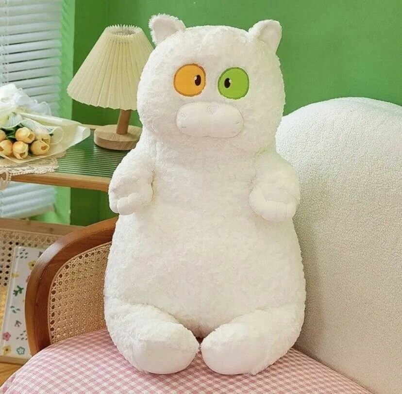 Мягкая игрушка Кот-обормот 65 см, белый