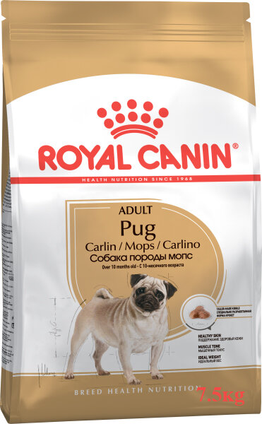 Royal Canin Для взрослого Мопса: с 10 мес. (Pug 25), 7.5кг 7.5 кг