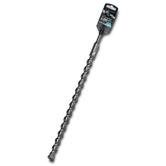 Metallica Бур по бетону SDS-plus Optima 20 х460/400 мм, напайка с центром, 2 спирали