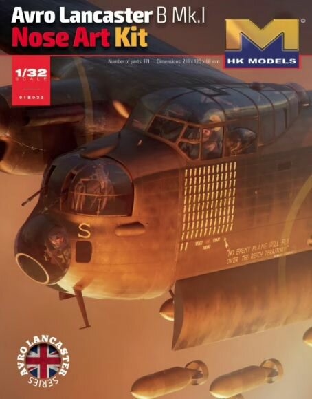 01E033 HK Models Носовая часть бомбардировщика Avro Lancaster B Mk.I (1:32)