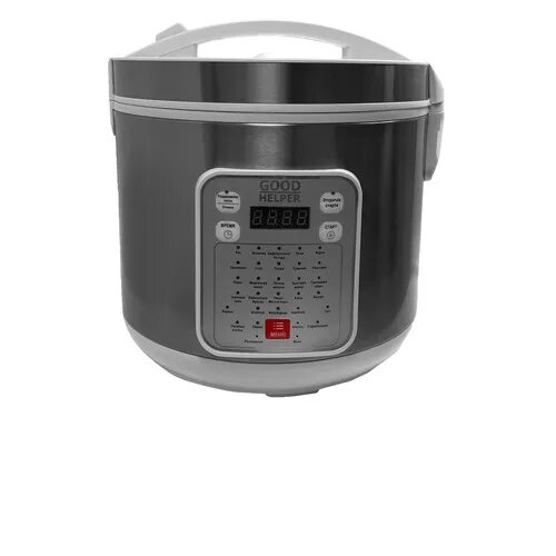 Мультиварка GOODHELPER MC-5201, 900Вт, стальной/белый [gh-mc5201]