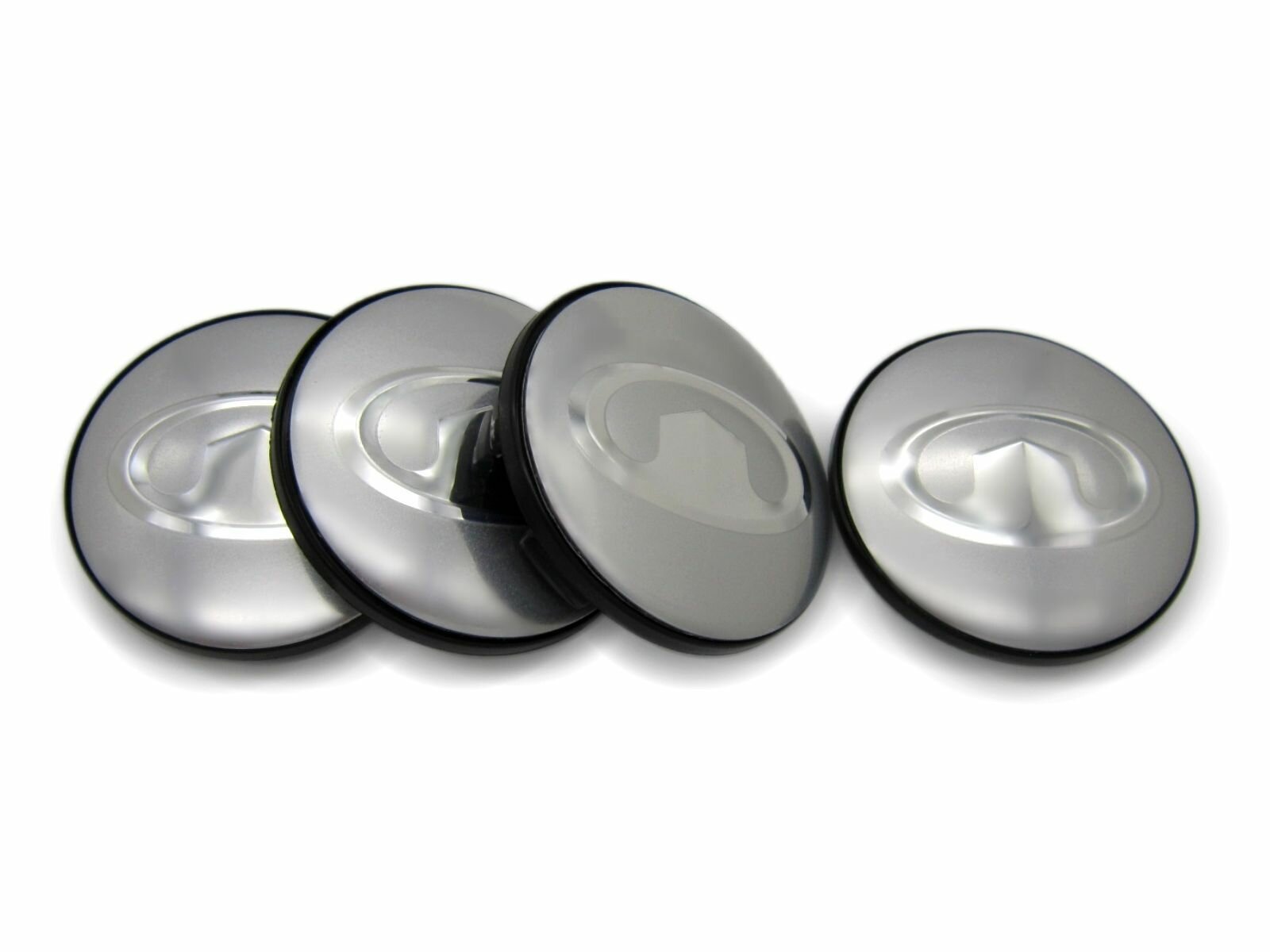 Колпачки, заглушки на литые диски КиК Great Wall silver 62/55/10, комплект 4 шт.