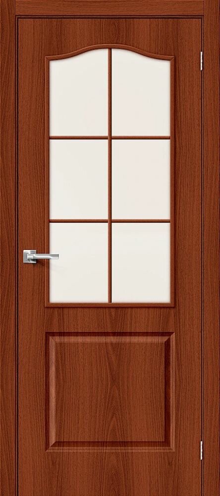 Межкомнатная Дверь Финиш Флекс Bravo 32С Л-01 ИталОрех / Magic Fog 900x2000мм (Полотно+Коробка+5 Наличников) / Браво.