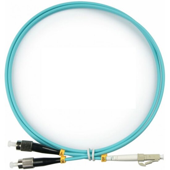 Патч-корд оптический Toplan , дуплексный, FC/PC-LC/PC, MM 50/125 (OM3), 10 м, LSZH