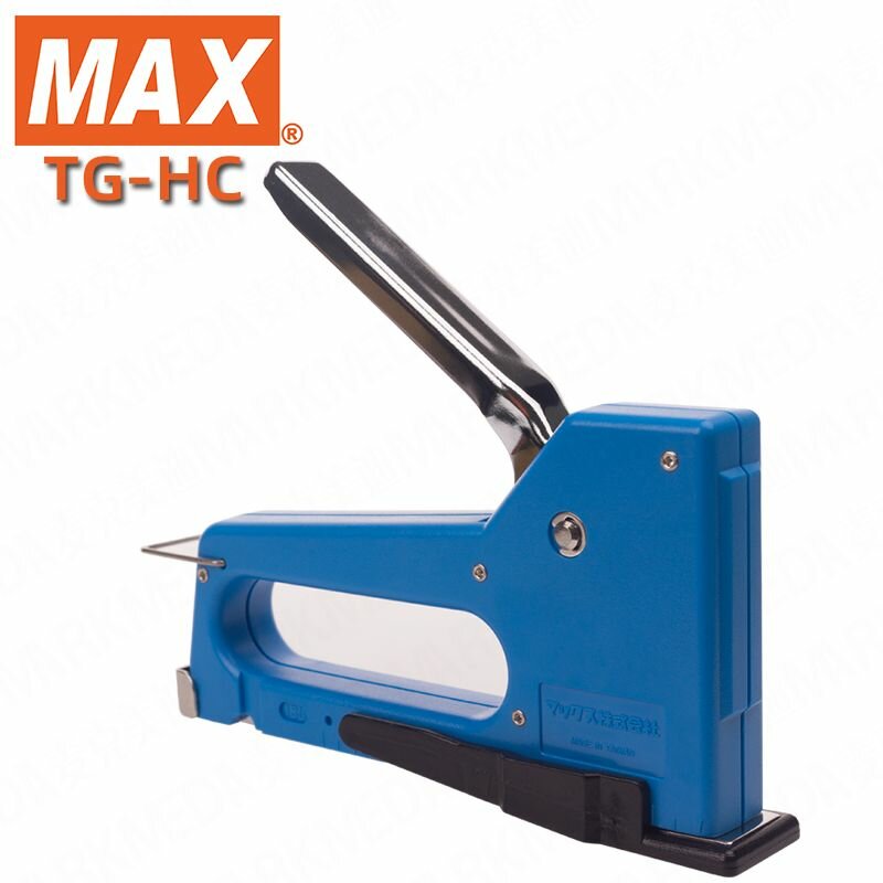 Степлер MAX TG-HC, японский, многофукциональный, экономичный, механический, цвет синий