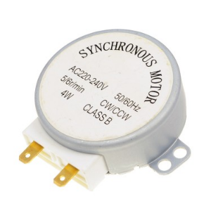 Двигатель (мотор) вращения поддона для тарелки СВЧ 49TYZ-A2, 4W, 5/6 об/мин, H-8-10 мм, H-14 мм, вал 7 мм, CW/CCW, class B MA0913W