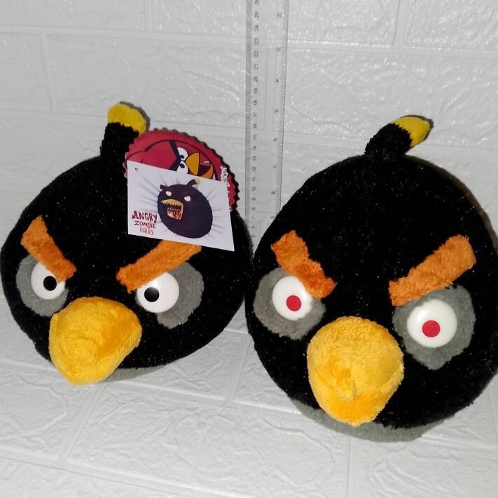 Мягкая игрушка Злые птицы зомби bomb "Angry Birds star zombies"