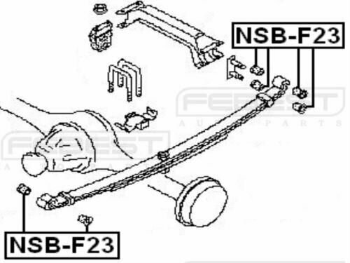 Втулка рессоры Febest NSB-F23