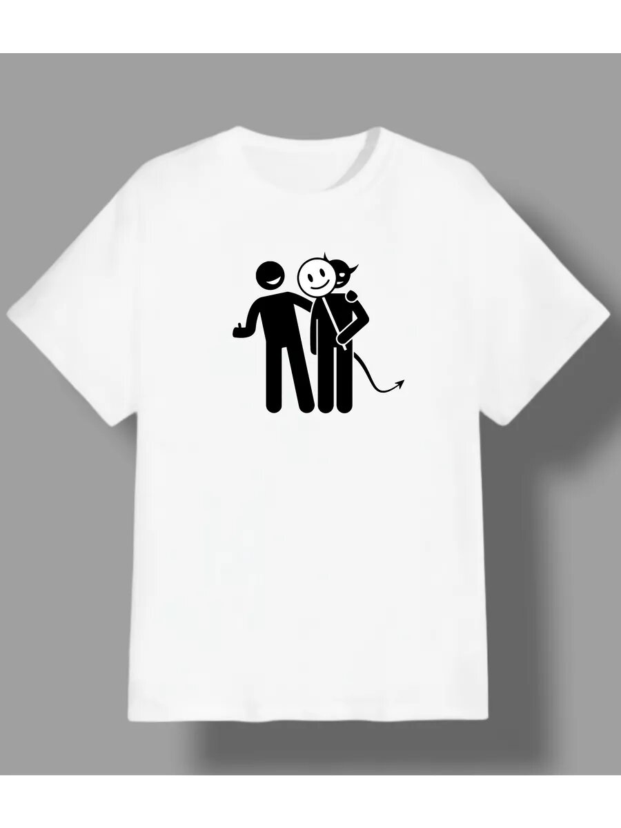 Футболка ангел и демон символ