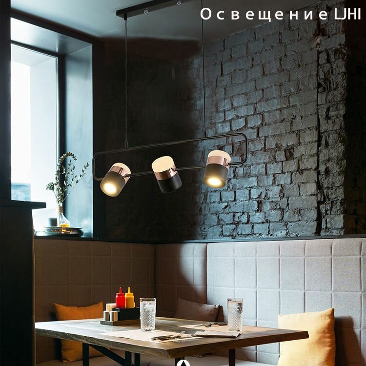 Люстра LJHI, вращающаяся, светодиодная, с регулировкой цветовой температуры, IP44 — фото 1