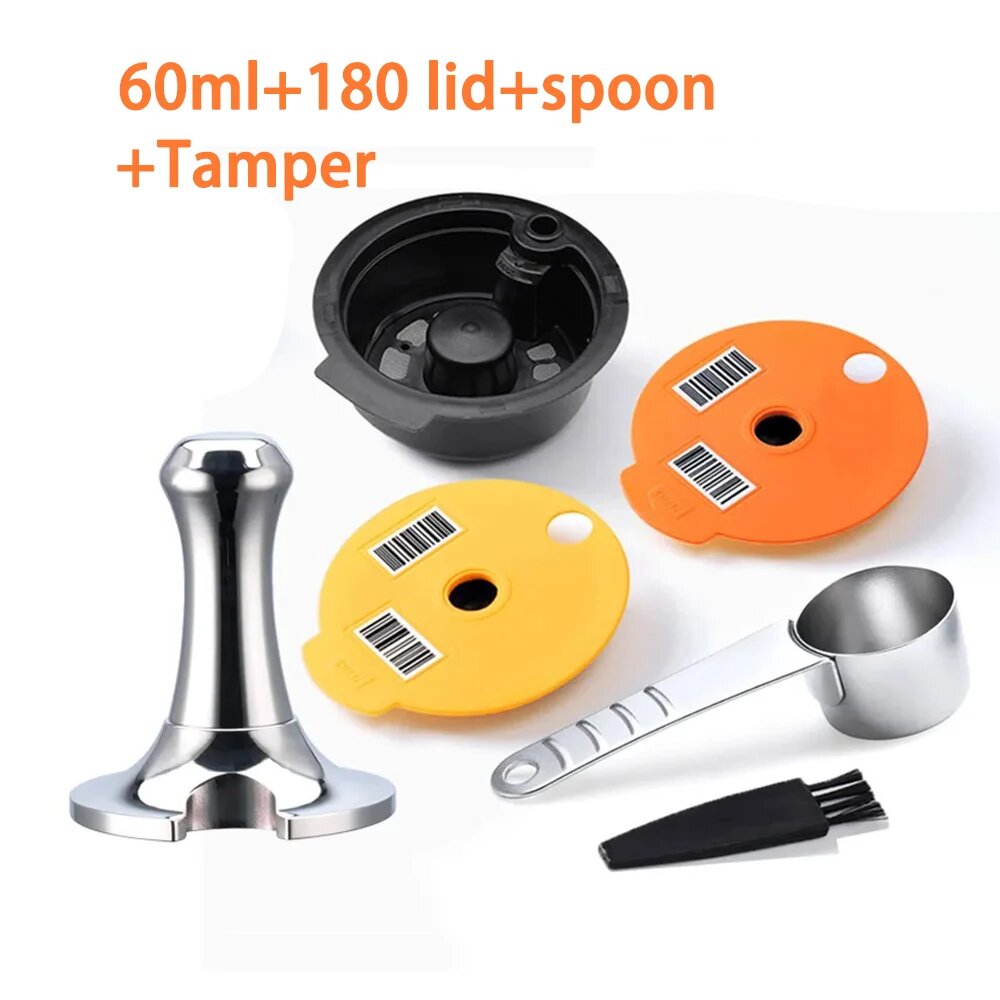 Многоразовые капсулы iCafilas для кофемашины BOSCH-s Tassimo 60ml-180lid-ss-ti