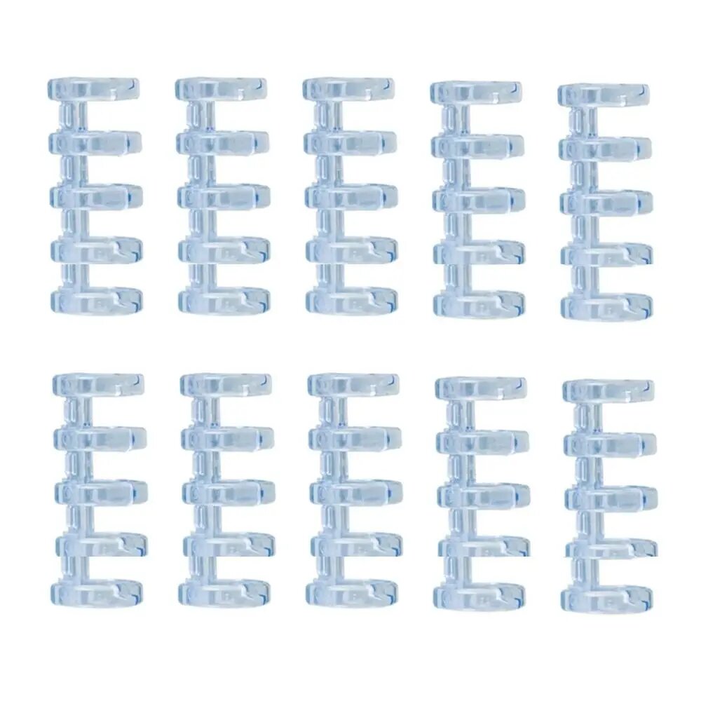 Переплетные кольца пластиковые 10 шт. blue