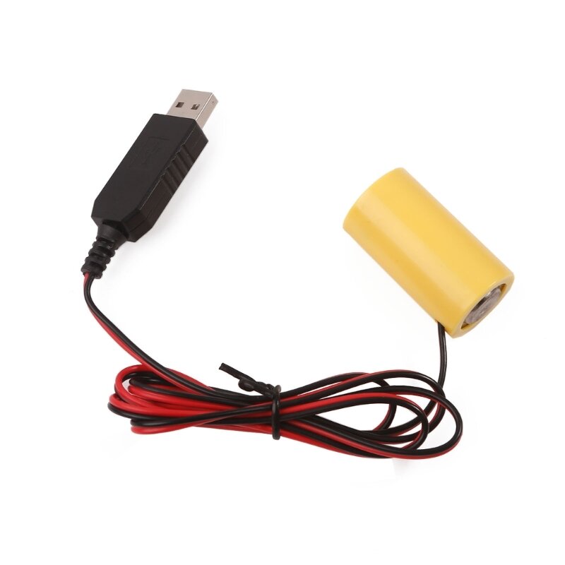 Кабель-заменитель батареек USB на 4,5 В LR14 C для игрушек/контроллеров/газовых водонагревателей.