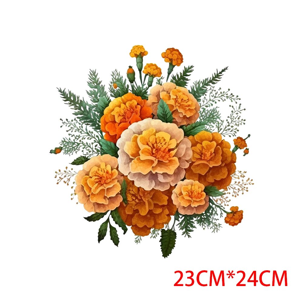 Наклейка на теплопередачу "Букет цветов", 23x24 см, Цвет: SXTH00081-12