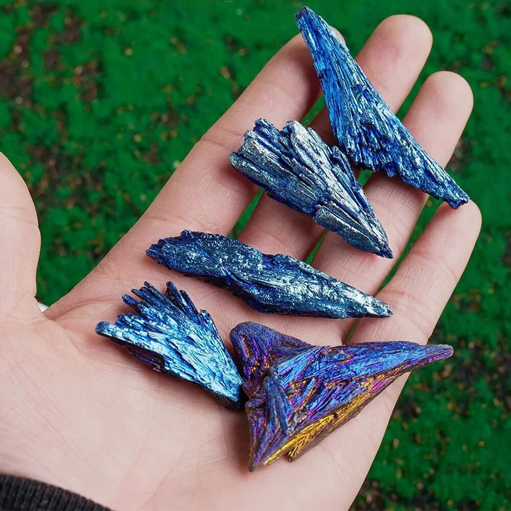 Необработанный черный турмалиновый кластер с гальваническим покрытием, 1 шт. 1pc (10-15g)