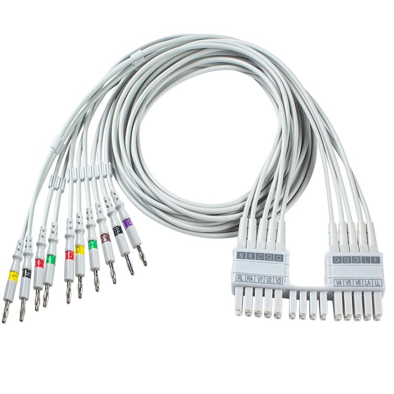 Кабель ЭКГ Mortara Burdick Кабель Холтеров ЭКГ IEC 4.0Банановые провода ЭКГ
