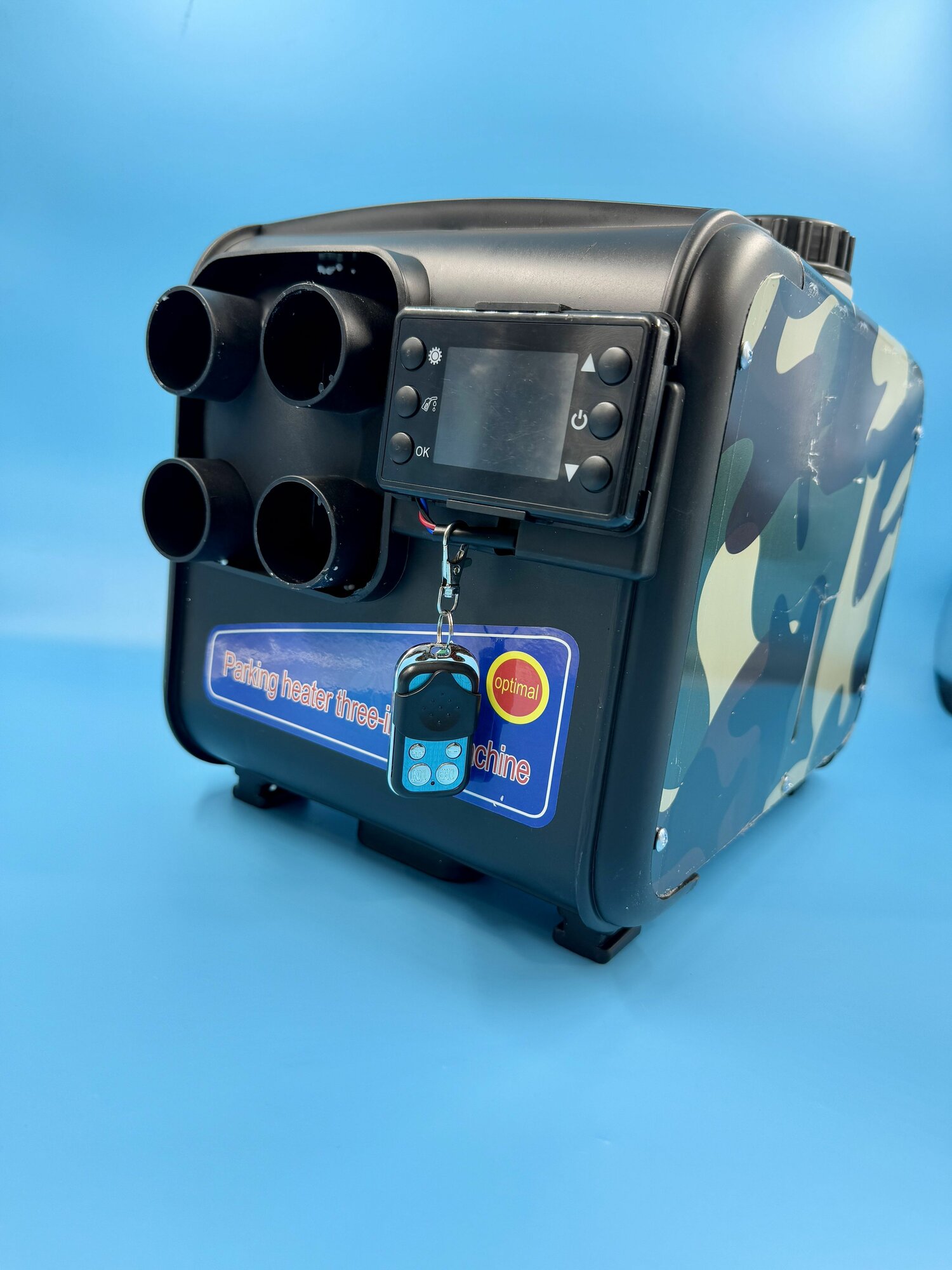 Отопитель дизельный Переносной обогреватель 12В 24В 220В с комплектом установки