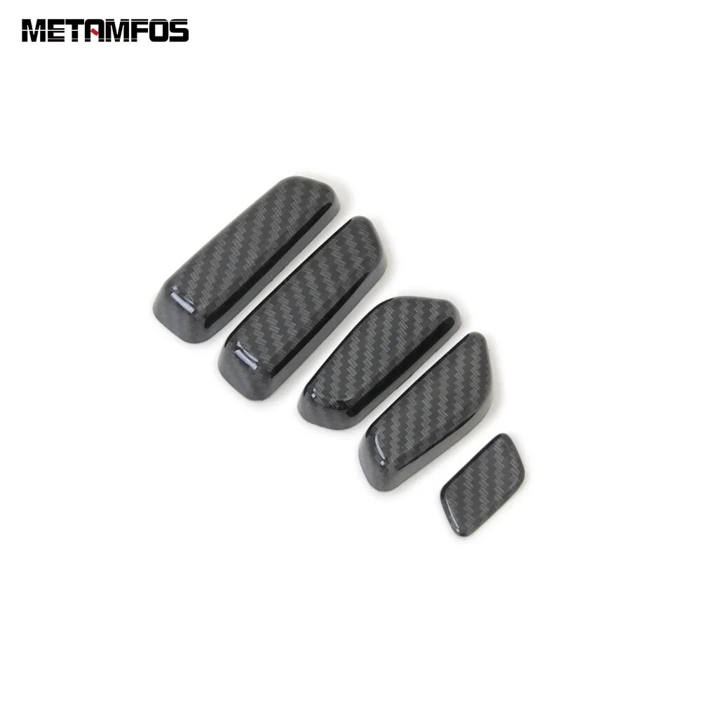 Для Mazda CX-5 CX5 KF CX-8 CX8 2017-2023 2024 кнопки регулировки сиденья из углеродного волокна крышка молдинг отделка Аксессуары автостайлинг Carbon Fiber Style B