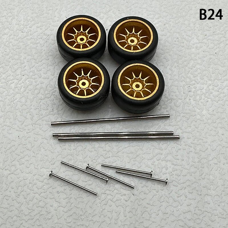 Игрушечные колеса 1:64 для моделей автомобилей B24 fork Gold