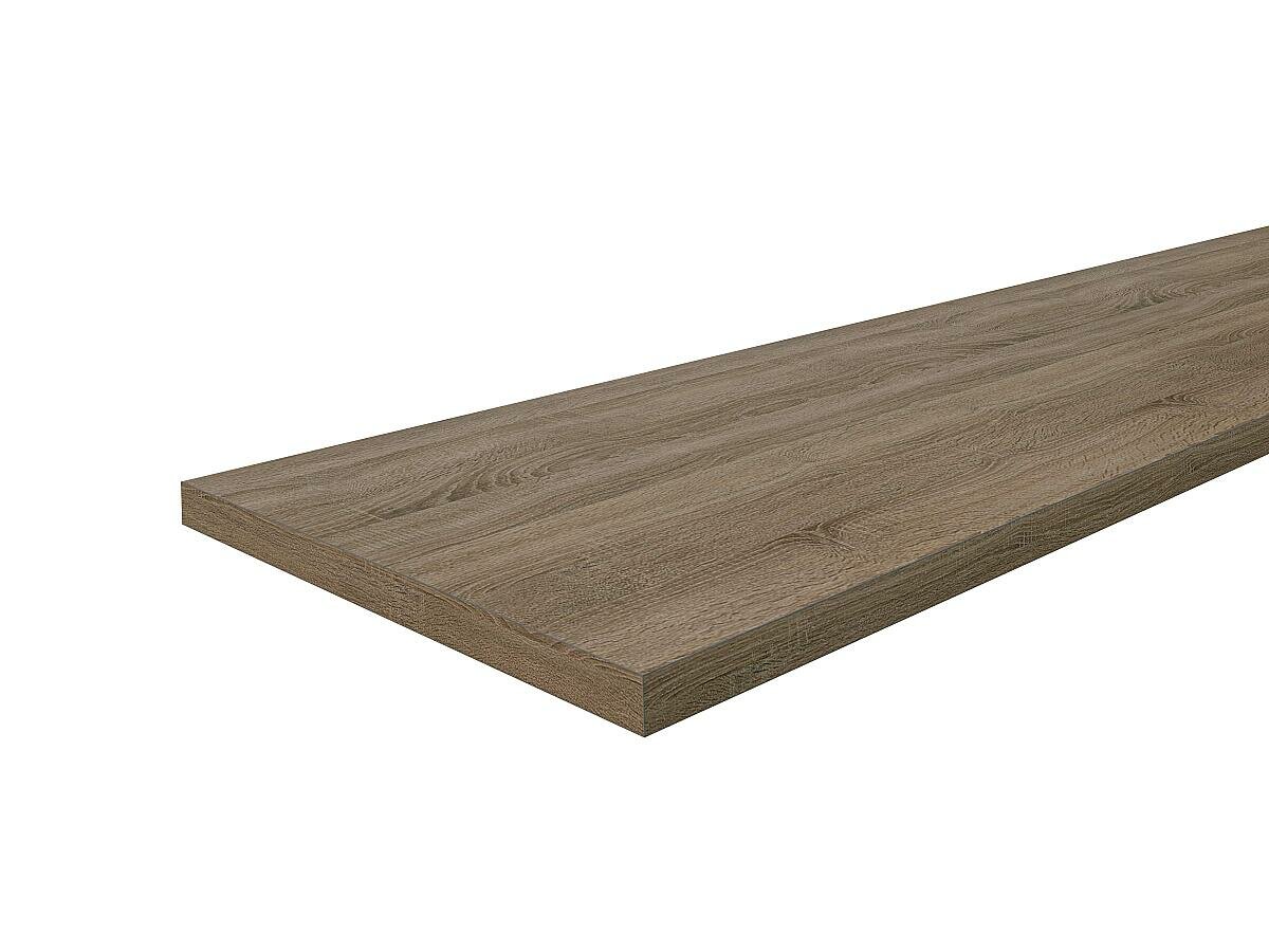 Столешница Hard-38 кромка с 4-х сторон Прямая, Дуб табак, 38*3000*600 мм