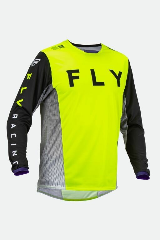 Джерси FLY RACING Kinetic Refresh Hi-Vis желтый/черный/серый M
