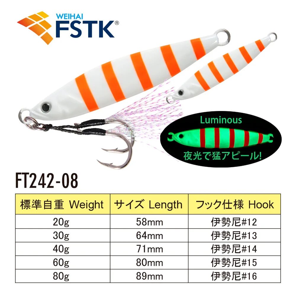 WEIHAI FSTK Rattle Jig блесна 20-80 г