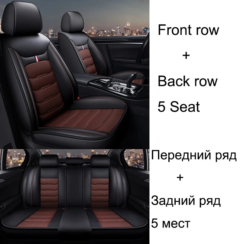 Автомобильные чехлы на сиденья для Bmw X5, E70, E53, F15, F85, X6, X7, X2, X1, X4, F39, X3, E83, F25, X3, G01, F97, автомобильные аксессуары Black Coffee 5 Seat