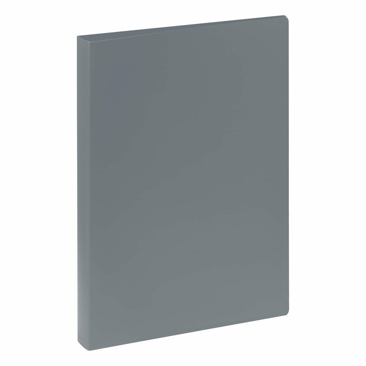 Папка файловая 80 вкладышей Стамм (А4, 30мм, 600мкм, пластик) серая (ММ-30664)