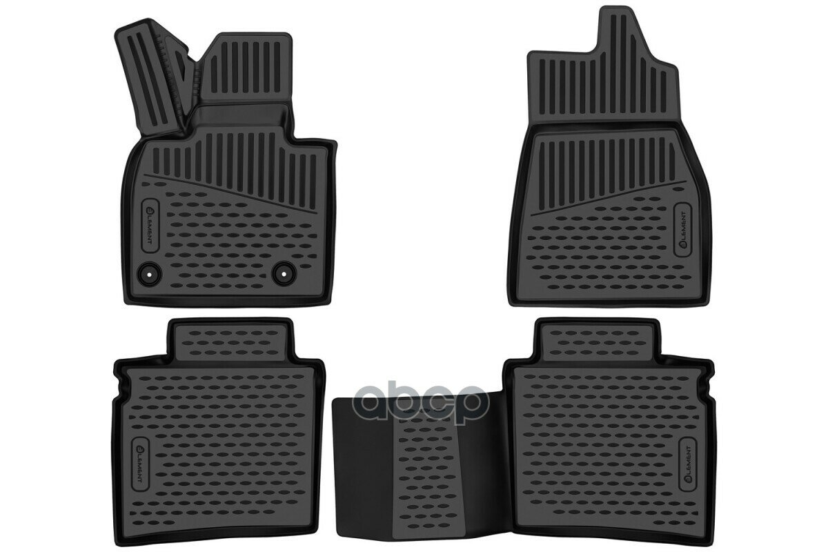 Коврики 3D в салон HONGQI HS5 2019 - 4шт. (полиуретан) Autofamily арт. ELEMENT3DA67523210k