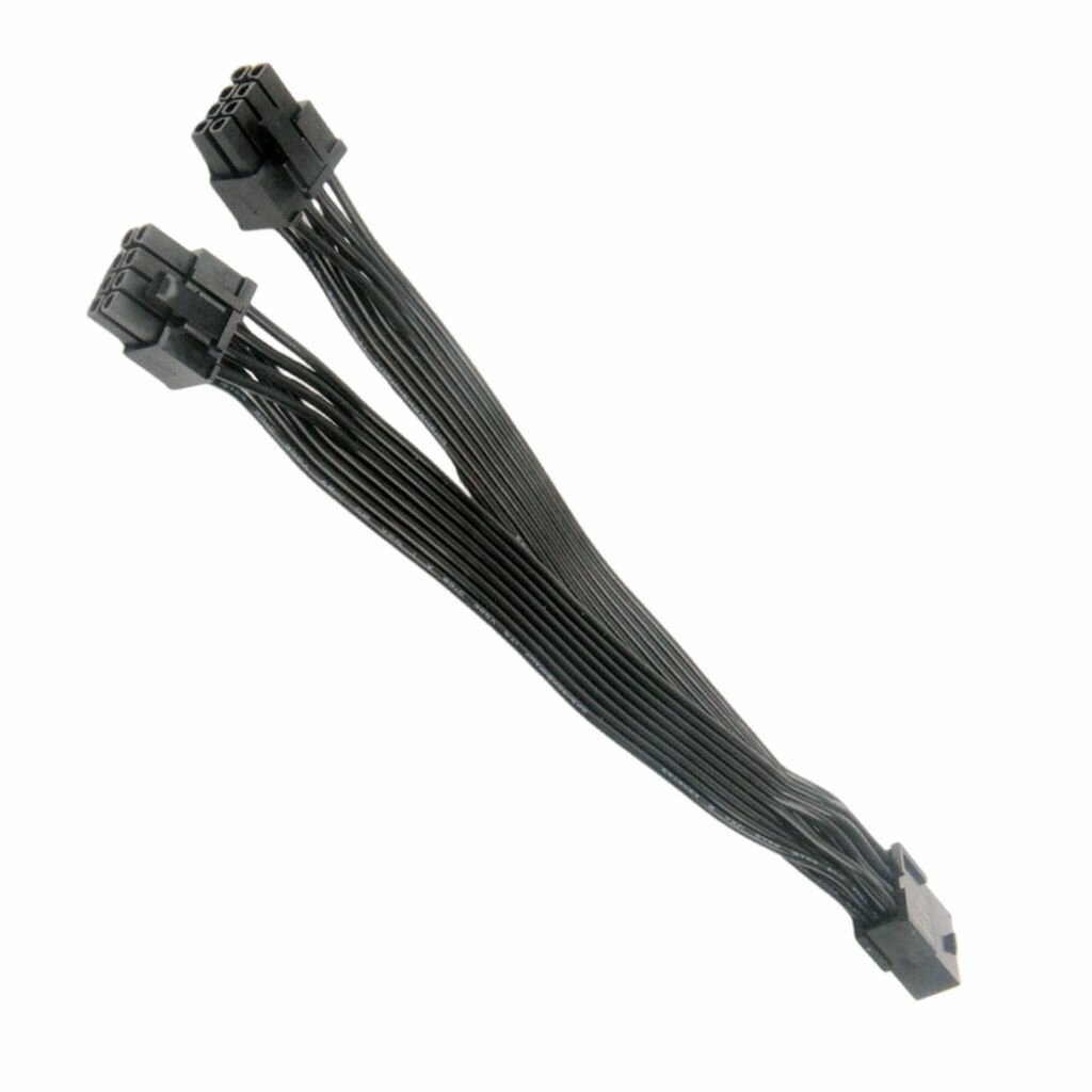 Переходник 8Pin Female на 2x Male для питания CPU 20см