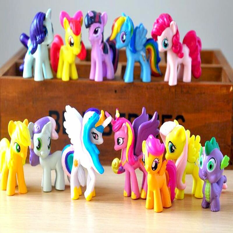Аниме фигурки май литл пони Набор с единорогом для девочек / my Little pony 12шт