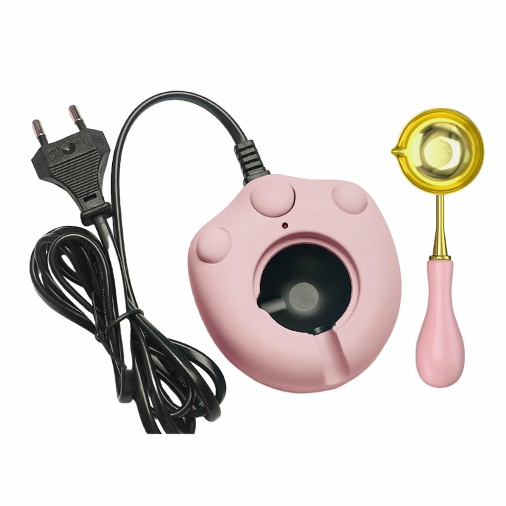 Форма для свечей, Набор для плавления восковых гранул с изображением кота - европейская версия, розовая прямая версия, 1 комплект