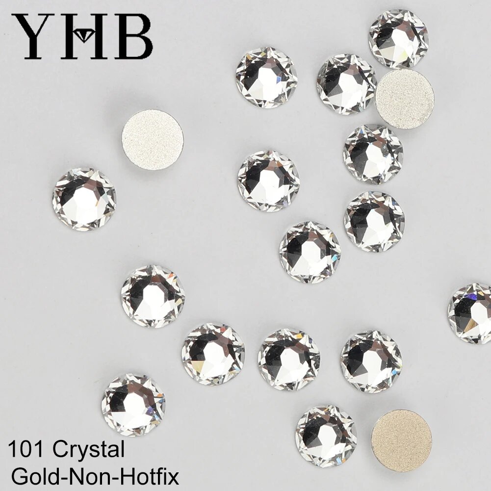 Стразы YHB Crystal SS30 16cut Golden nonhotfix 288шт