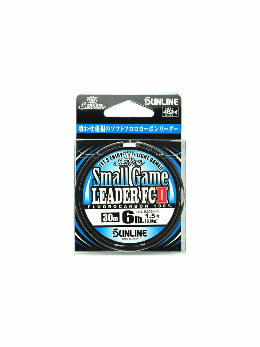Флюрокарбон леска для рыбалки SUNLINE SWS Small Game FC II 30м #1.5/6lb