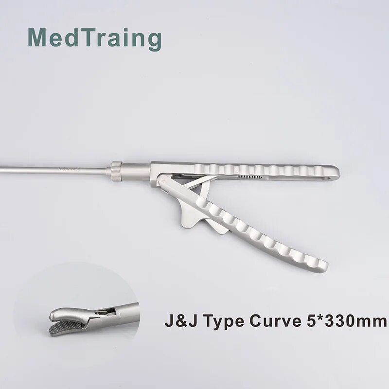 Тренировочный иглодержатель для лапароскопии из нержавеющей стали JJ type curve