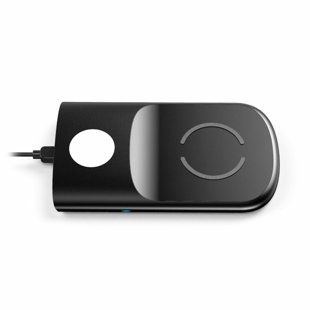 Складная беспроводная зарядная станция 3 в 1, 15 Вт, быстрая зарядка нескольких устройств для наушников-вкладышей телефона