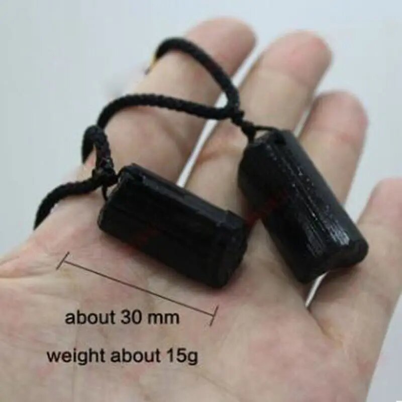 Черный турмалин, кулон H58C