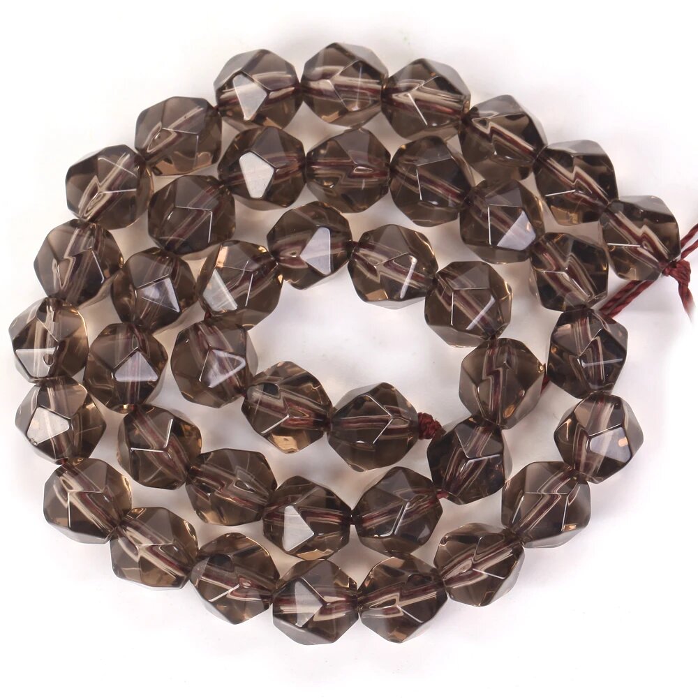 Дымчатый кварц бусины IYKWIM Faceted 10mm