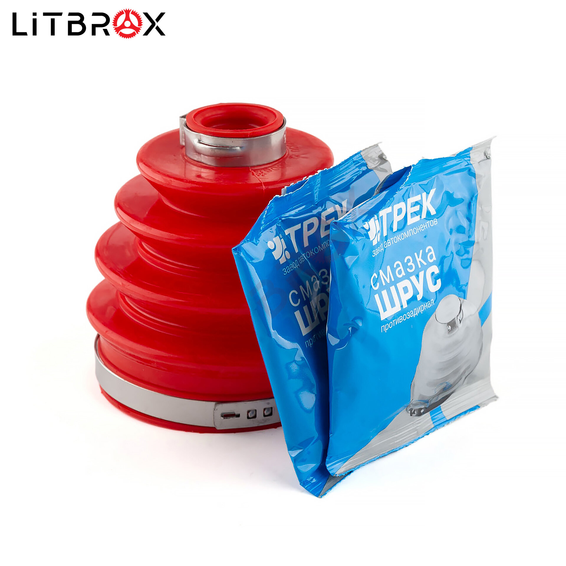 Пыльник шруса наружного с хомутами и смазкой (D83.5, d20.5, H100) трек "TRS" LADA Niva, Urban, Legend, Travel / CB70-109 / 2121-2215030