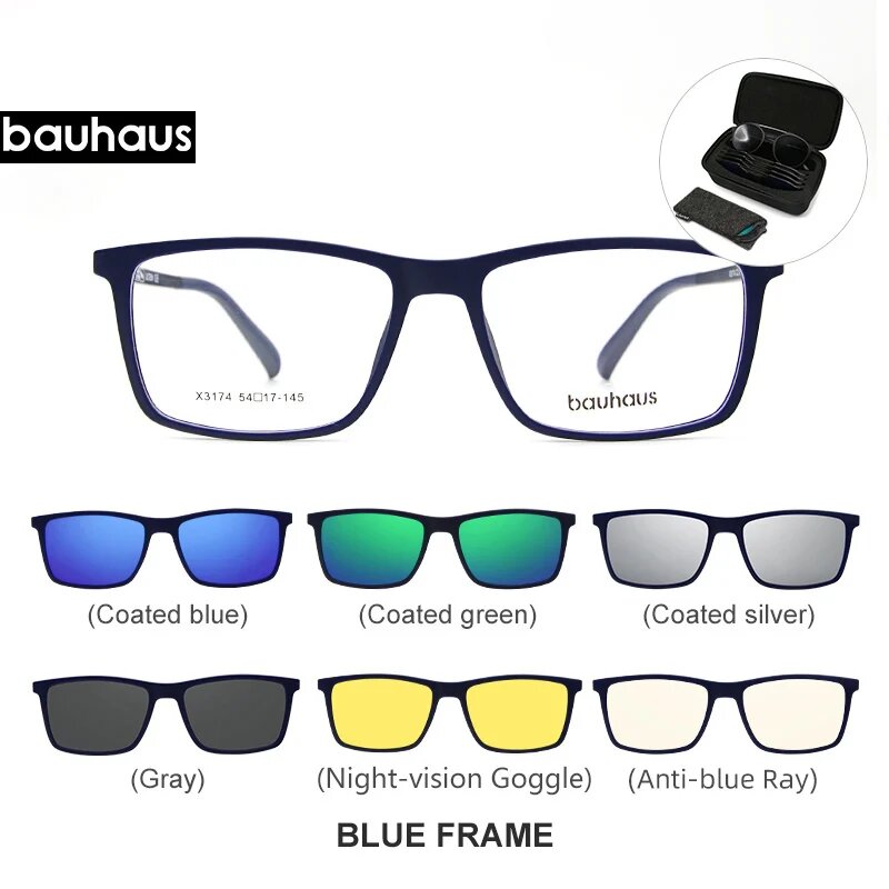 Солнцезащитные очки Bauhaus Ultem, синий, set6 C2