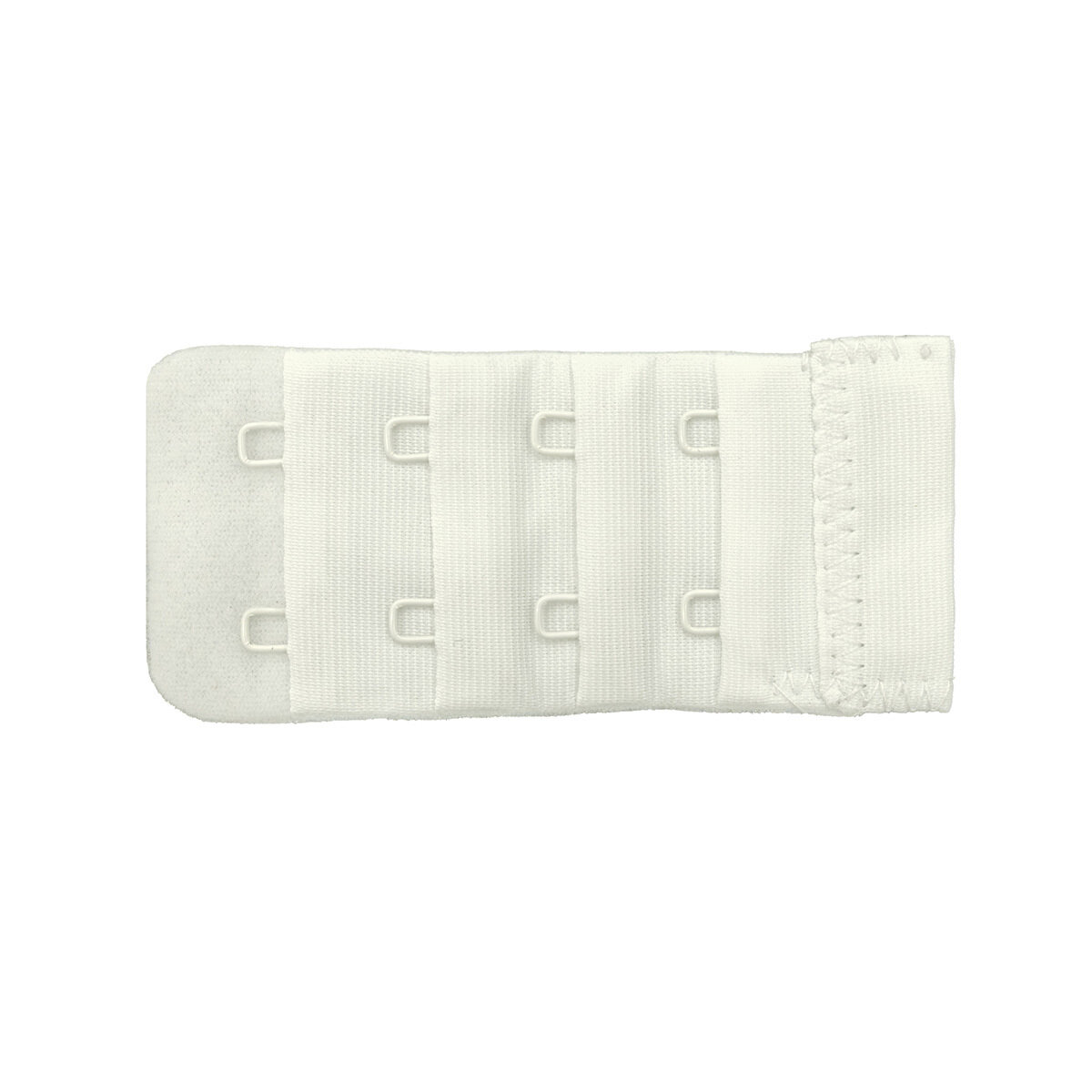 852002 Текстильная застежка с крючками 2*4 для бюстгальтера 35мм, белый, 1шт/упак, Hobby&Pro